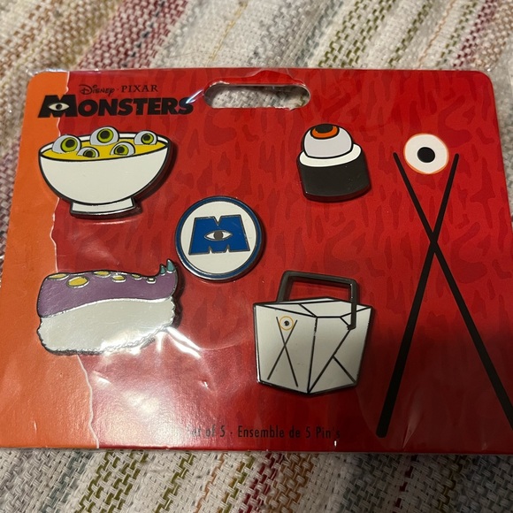 Disney | Other | Disney Monsters Inc 5 Pin Sushi Set | Poshmark